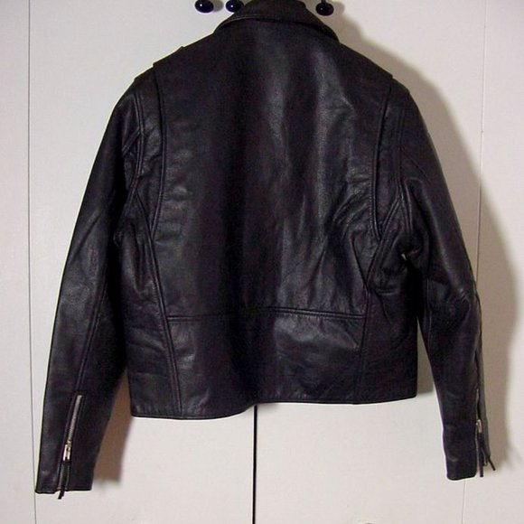 Fmc | Jackets & Coats | Fmc Motorcycle Black Leather Jacket Sz L | Poshmark